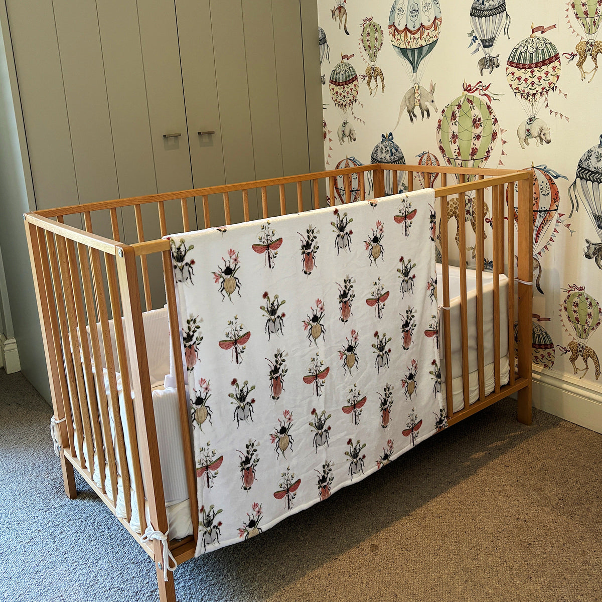 Baby Blanket | Split Beetles – Owl in the moss